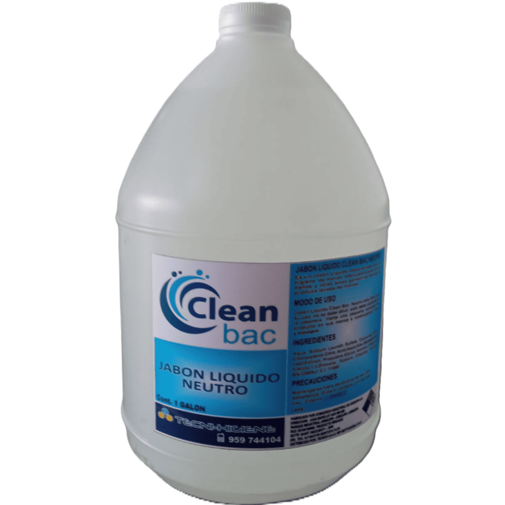 Jabón Líquido Manos Neutro Antibacterial Clean Bac | Galón